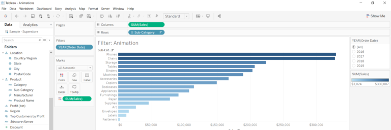 Adding Animations In Tableau Guide - Newcomp Analytics